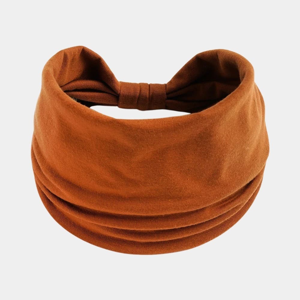 Wide Copper Brown Headband | Meolina